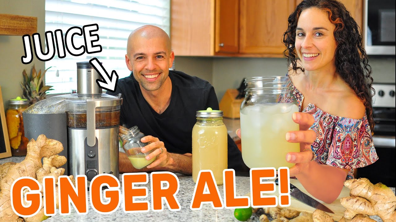 Homemade GINGER ALE with Ginger JUICE (Spicy Ginger Beer Recipe!)