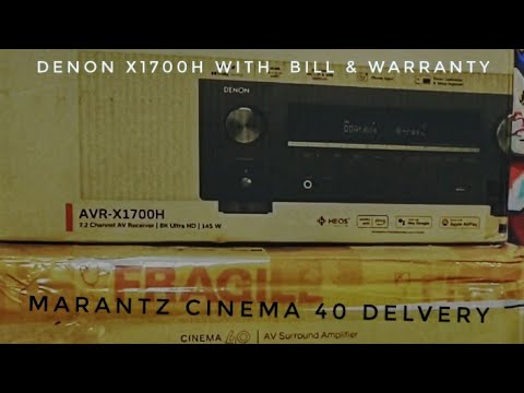 Marantz cinema 40 delivery😊😊Denon avr x1700h warranty & bill set