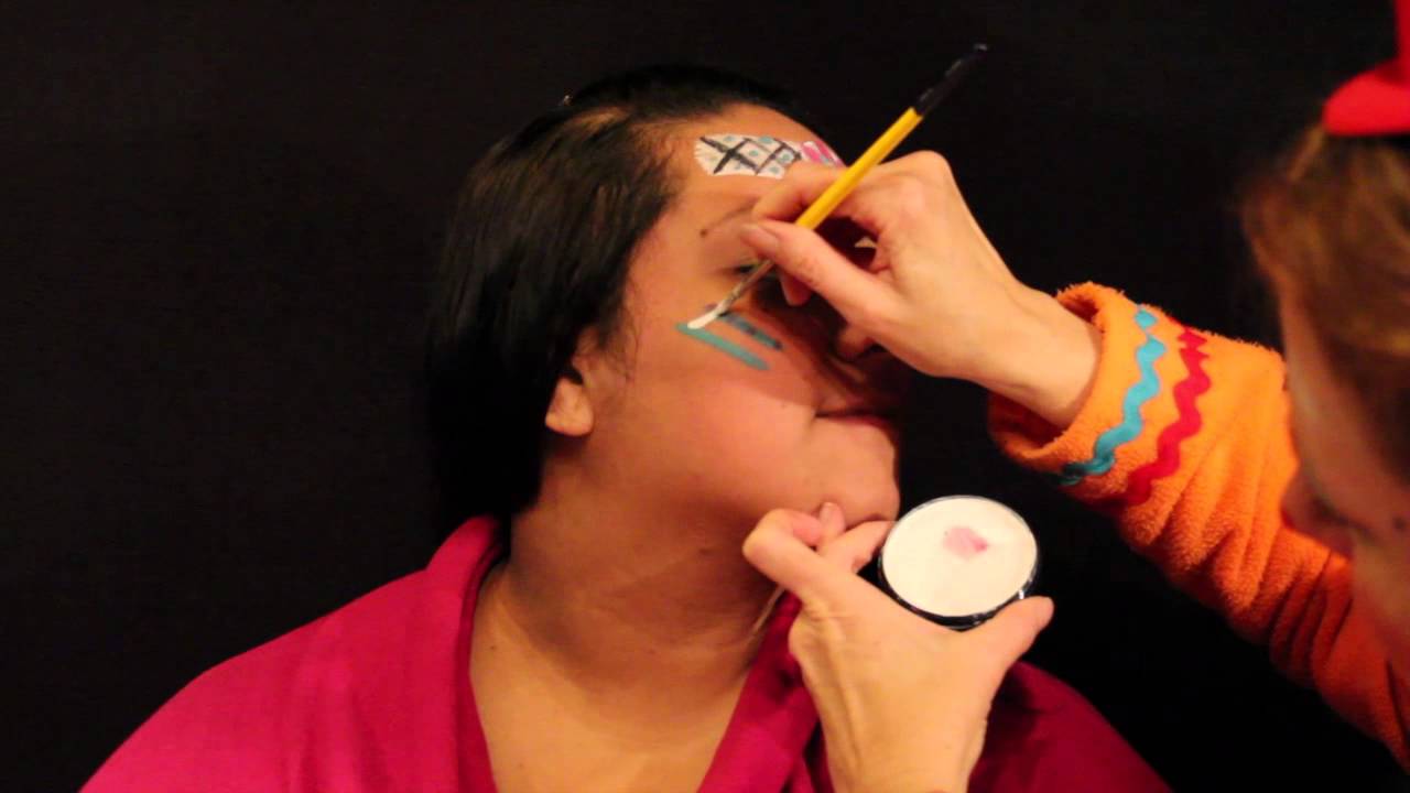 Silly Sally's Facepainting: How to facepaint an indian!