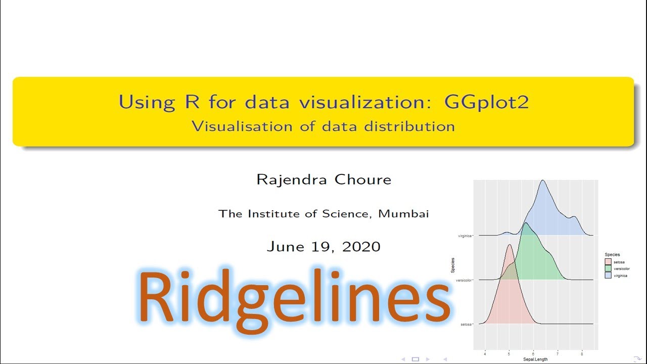 Tutorial  5-Ridgelines  Data Visualization using R and GGplot2, plotting data distribution