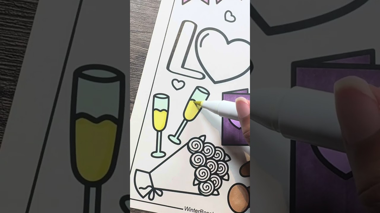 Cheers! | Love Printable Coloring Page