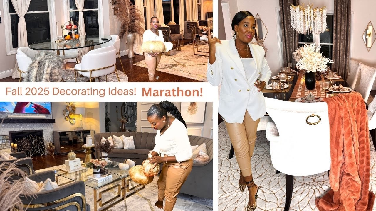 2025 FALL DECORATING IDEAS !! MARATHON / How to Decorate for Fall