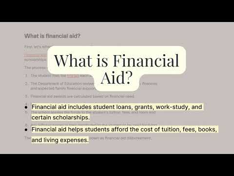 How Financial Aid is Disbursed?