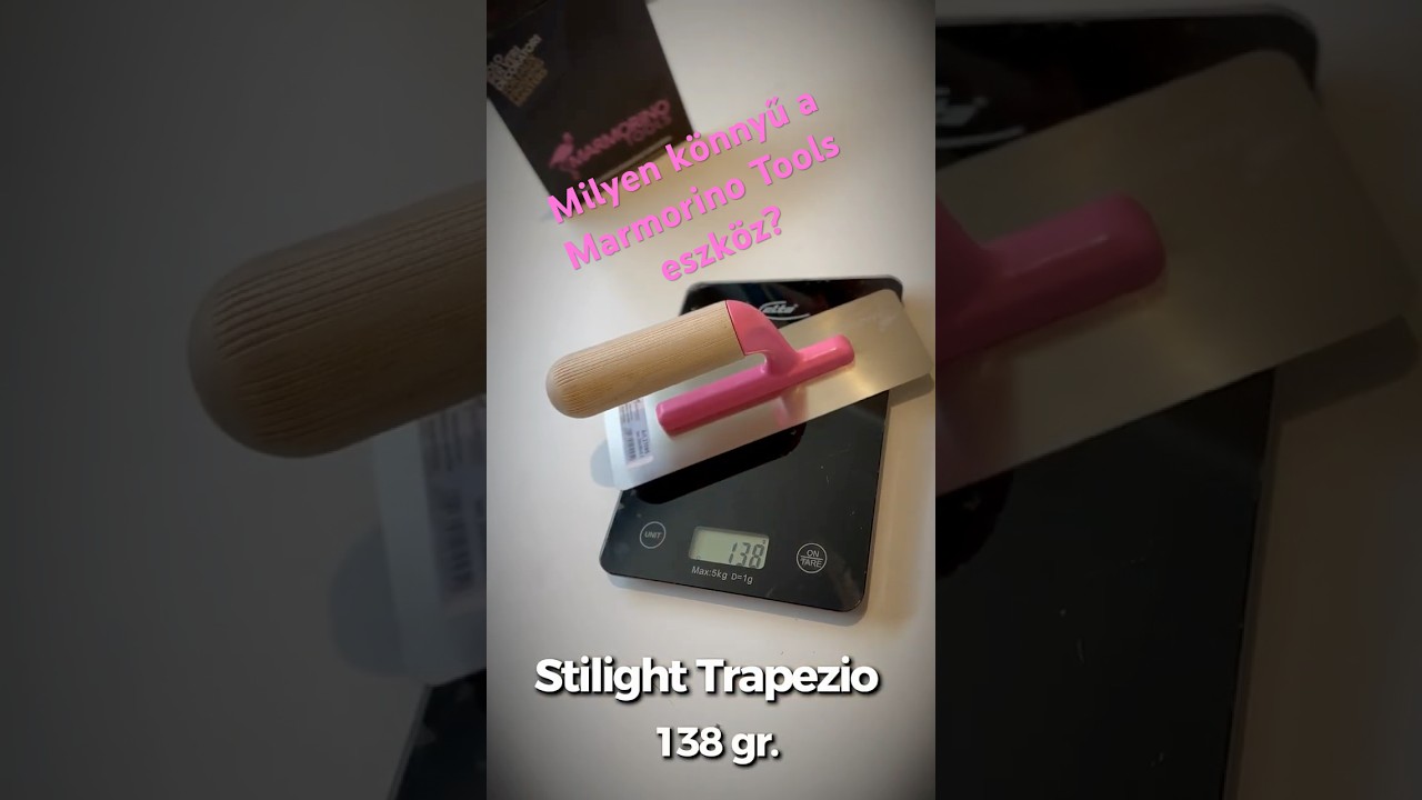 Milyen súlyú egy Marmorino Tools szerszám?