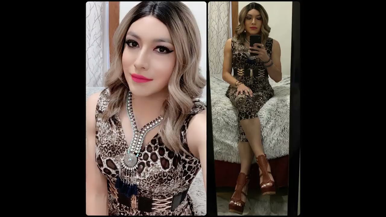 Crossdressing   Leopard print
