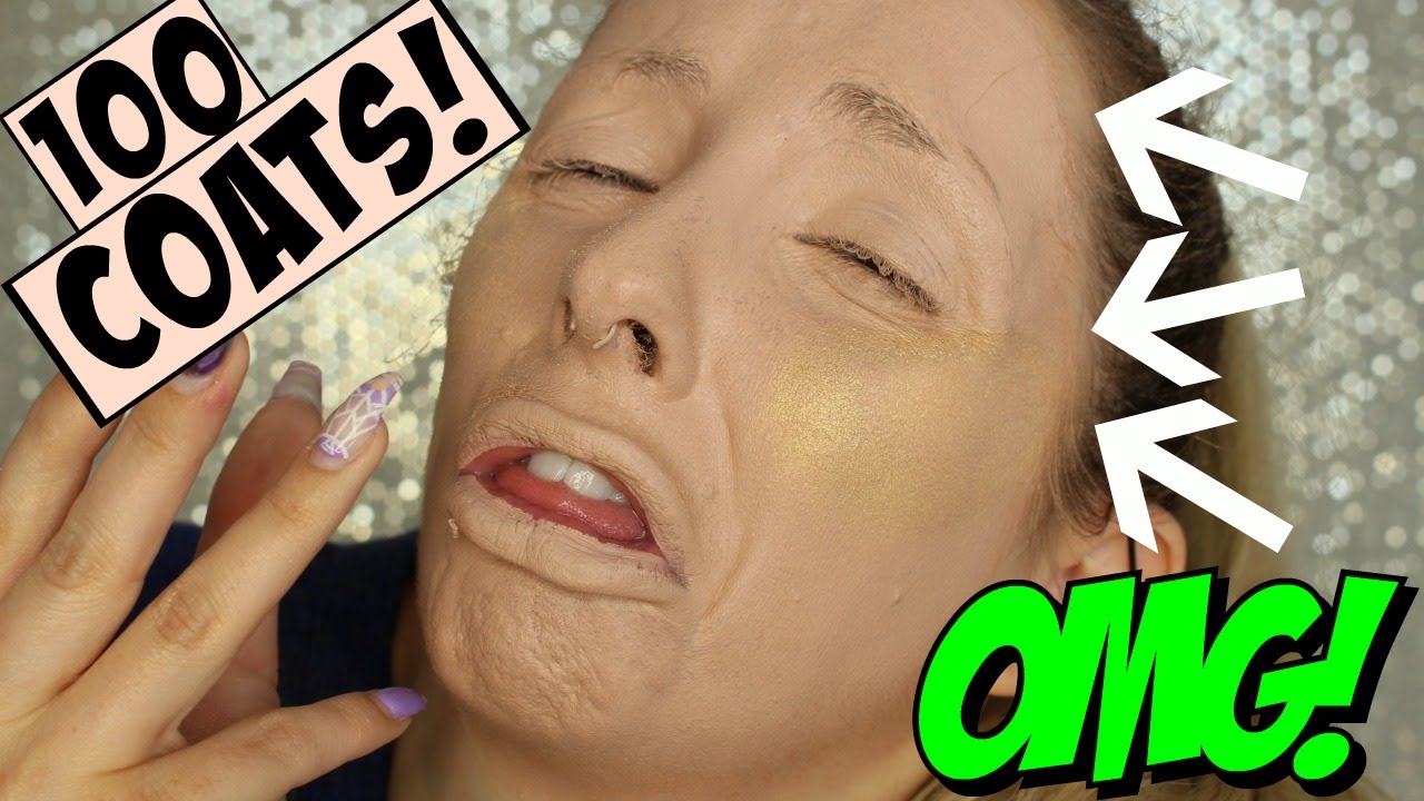 100 LAYERS OF FOUNDATION & HIGHLIGHT - OMG!