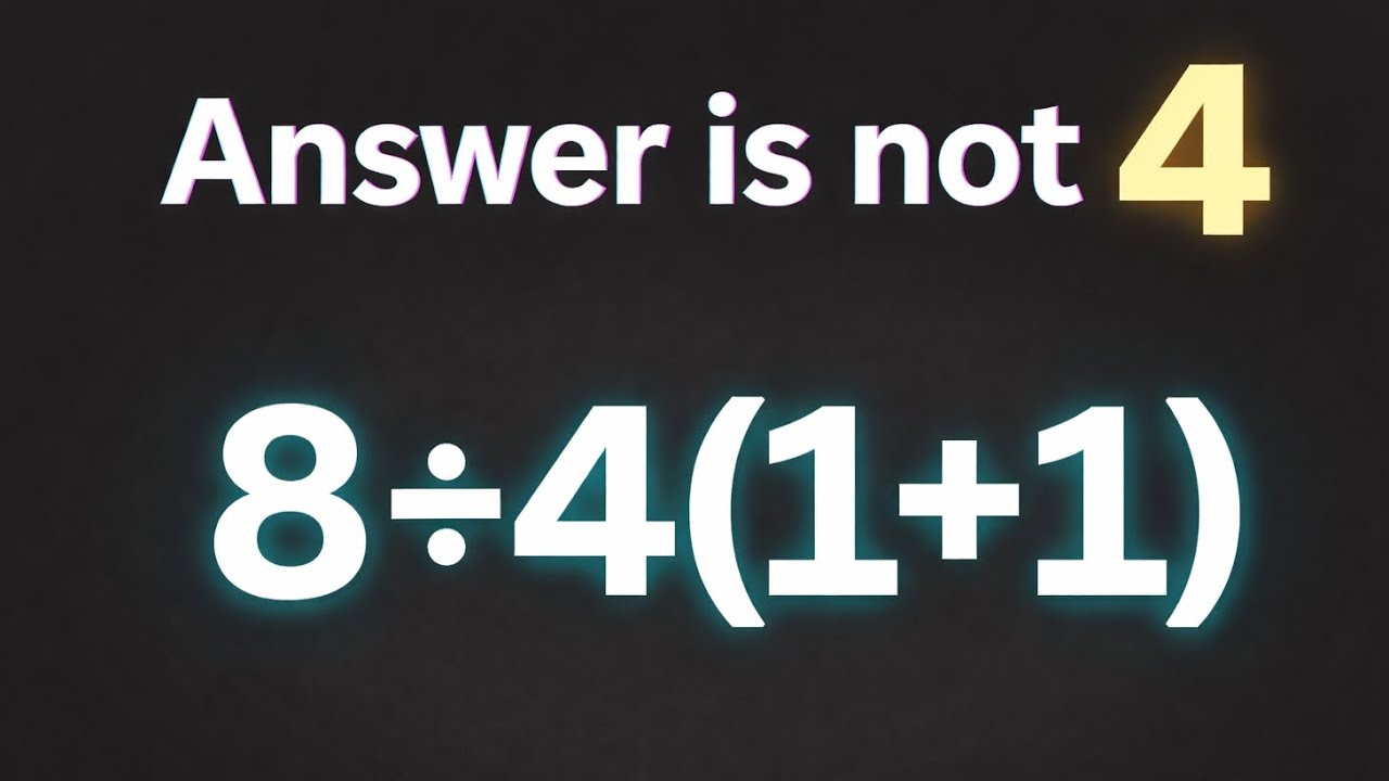 Can You Solve This Math Puzzle? (Answer is NOT 4!) | Tricky Math Problem