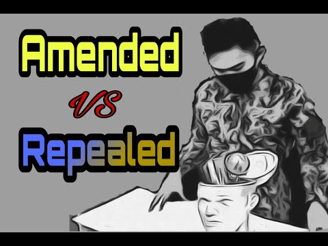 Alamin ang PAGKAKAIBA ng "The Law was AMENDED" sa " The Law was REPEALED" | CriminologyFacts