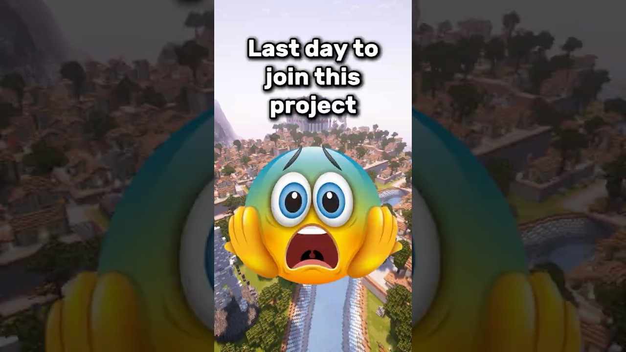 Last chance to join this MASSIVE minecraft map !  #minecraft #minecraftbuilding