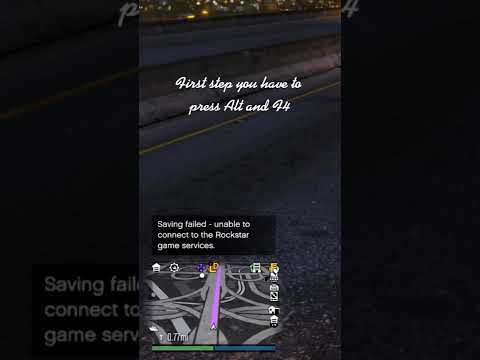 Saving failed unable to connect to Rockstar game services | #shorts GTA 5