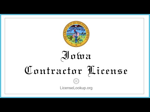 Iowa Contractor License - What You need to get started #license #Iowa