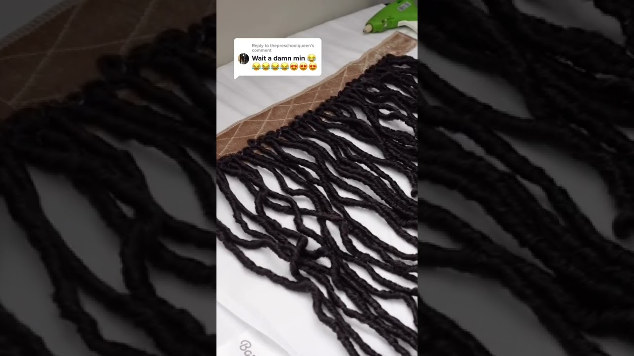 this faux loc DIY is a GAME CHANGER! 🤯 would you try this? 💕