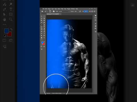 How to Add Dual Light Effect in Adobe Photoshop 2024 #logo_academy