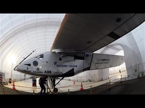 Solar Plane Damaged on the Ground in Japan