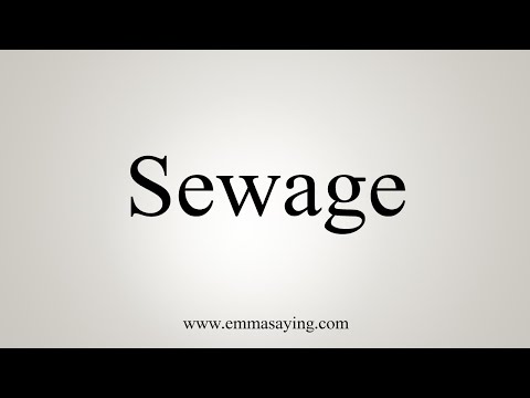 How To Say Sewage