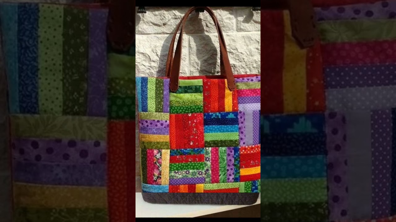BEST PATCHWORK TOTE BAG IDEAS!!!#shorts #quiltingfabric