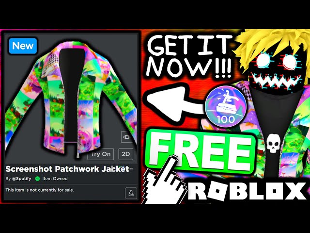 Free items on Roblox Spotify Island