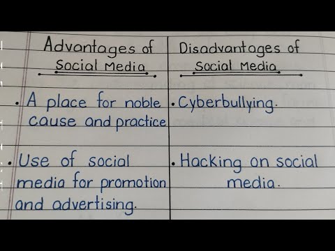 Advantages and Disadvantages of Social Media | Advantages of internet and disadvantages of Internet.