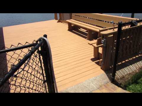 Salt water dock staining in Brevard County