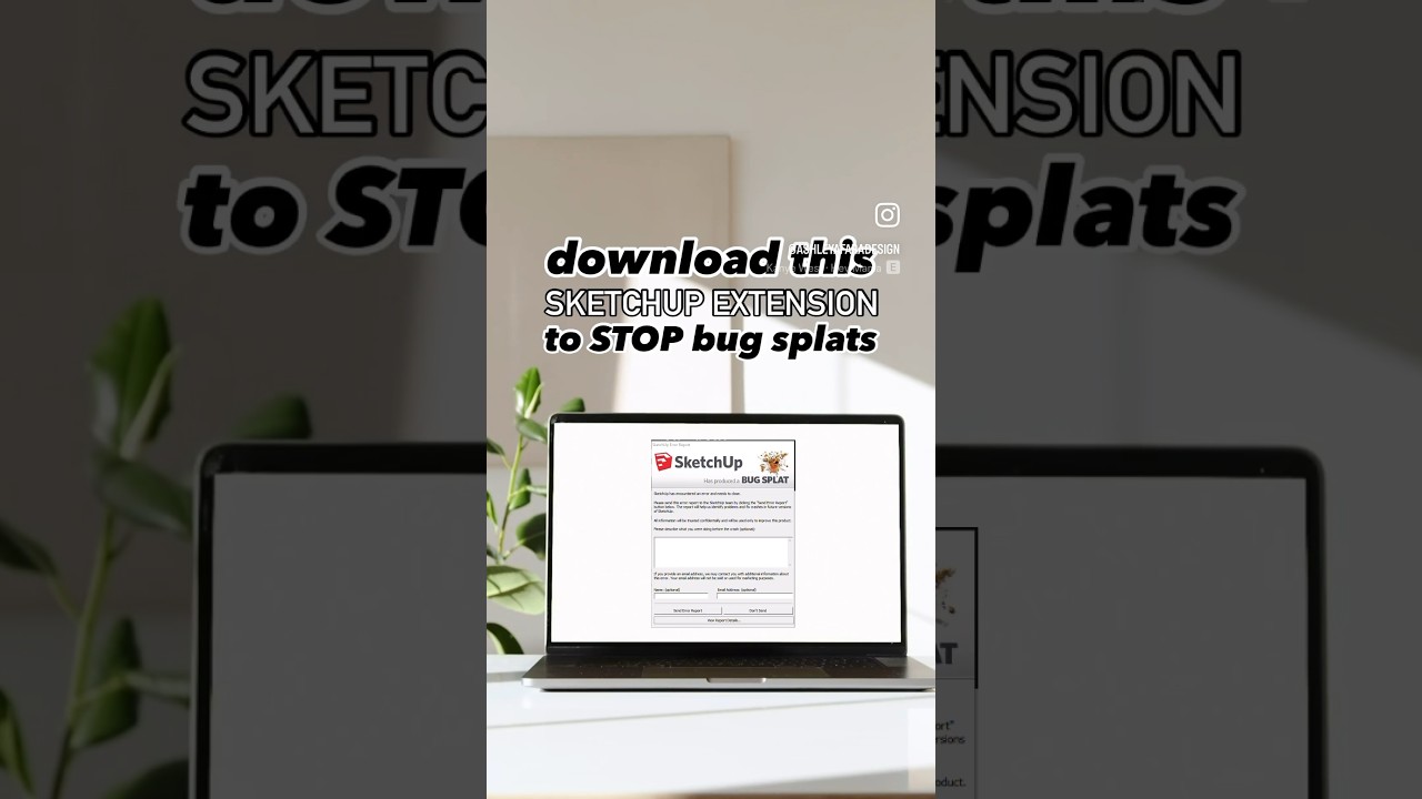 SAY GOODBYE TO BUG SPLATS AND HELLO TO A SPEEDY FILE ✨ #sketchup #sketchupplugins #sketchuptutorial
