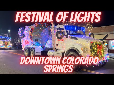 🎅🎄40th Annual Downtown Colorado Springs Festival Of Lights Parade