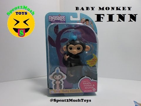 NEW Fingerlings Baby Monkey Finn with Fake (HOT NEW TOY)