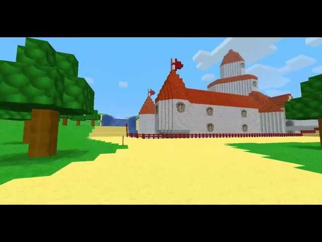 Super Mario 64 Peach's Castle Minecraft Map