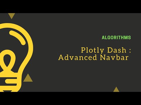 Plotly Dash : How to create advanced Navbar using Dash bootstrap component