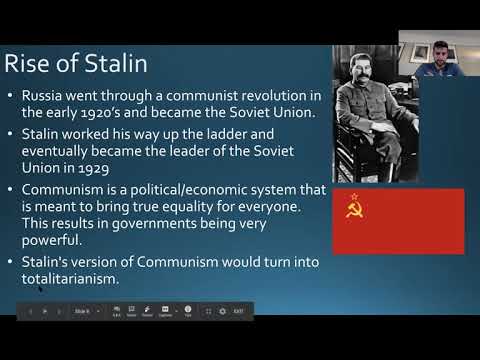 US History Lecture 2/22 and 2/23: Rise of Totalitarianism in Europe 1920's and 1930's