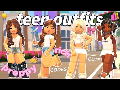Realistic Preppy TEEN OUTFITS & Outfit Codes For Berry Avenue!