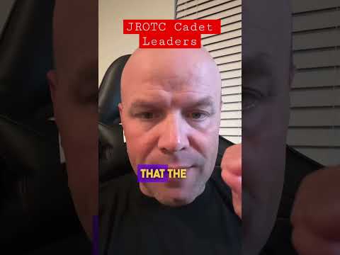Advice to new cadet leaders in the JROTC. Was asked how to become a better leader #jrotc #jrotc