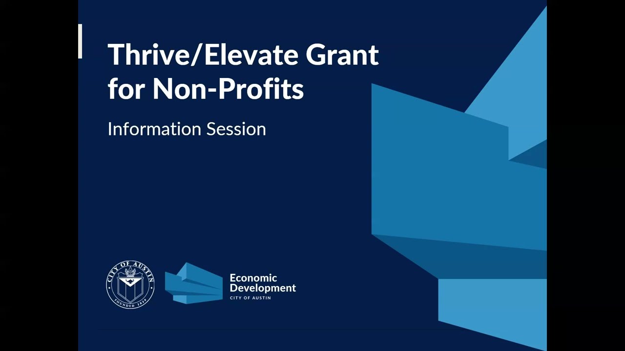 2024 Thrive and Elevate Nonprofit | Information Session