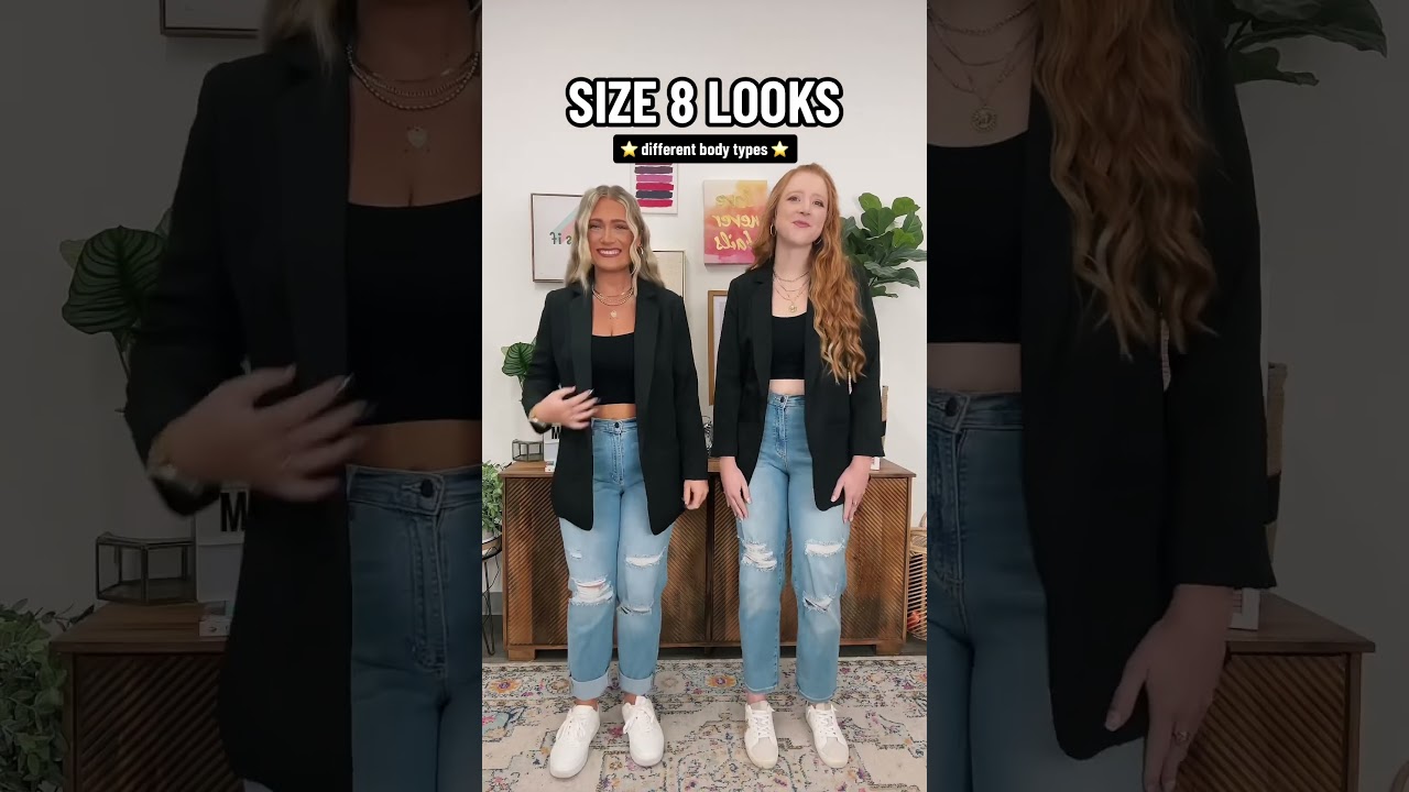 SIZE 8 LOOKS - DIFF BODY TYPES ⭐️❤️🔥 outfit details in the comments - link in bio! ✨