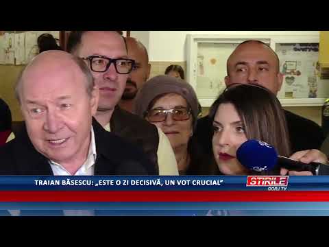 Traian Băsescu „Este o zi decisivă, un vot crucial”