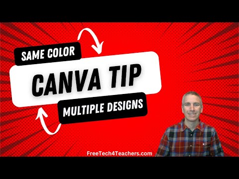 A Quick Tip for Using the Same Color in Multiple Canva Designs