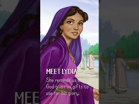 The NIV Kingdom Girls Bible by ZonderKidz - Lydia Illustration #christianbible