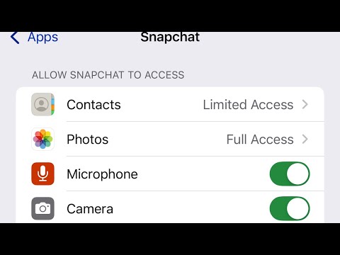 Snapchat allow camera access in settings iphone & ipad 2025