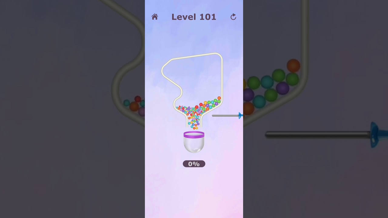 Pin Puzzle Level 101 | Pull The Pin To Let All Balls Fall Into Container | Pull & Solve Game