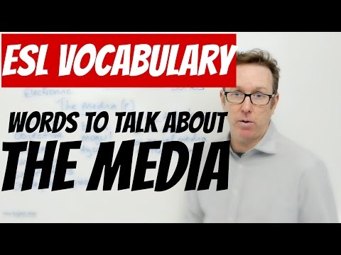 English lesson - Words to talk about THE MEDIA - palabras en inglés
