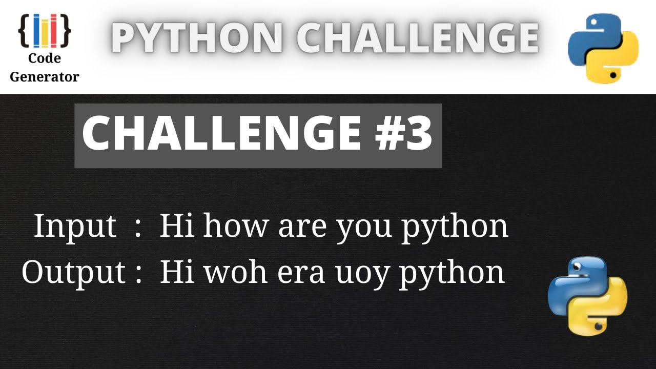 Python Challenge Program | #3