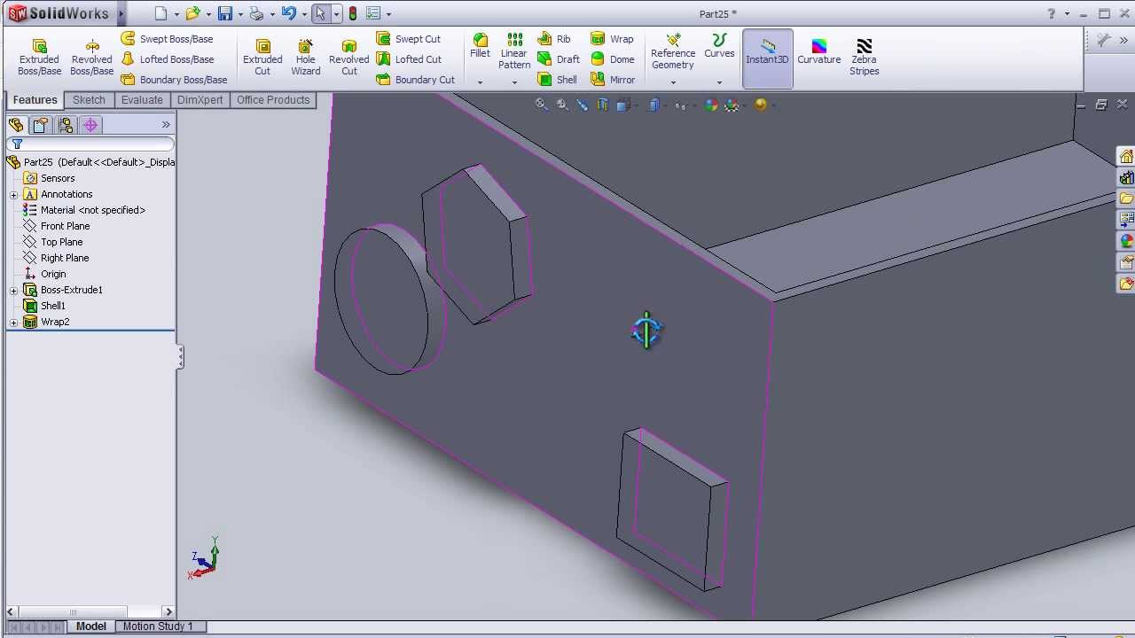 31- SolidWorks Beginner TUTORIAL: WRAP