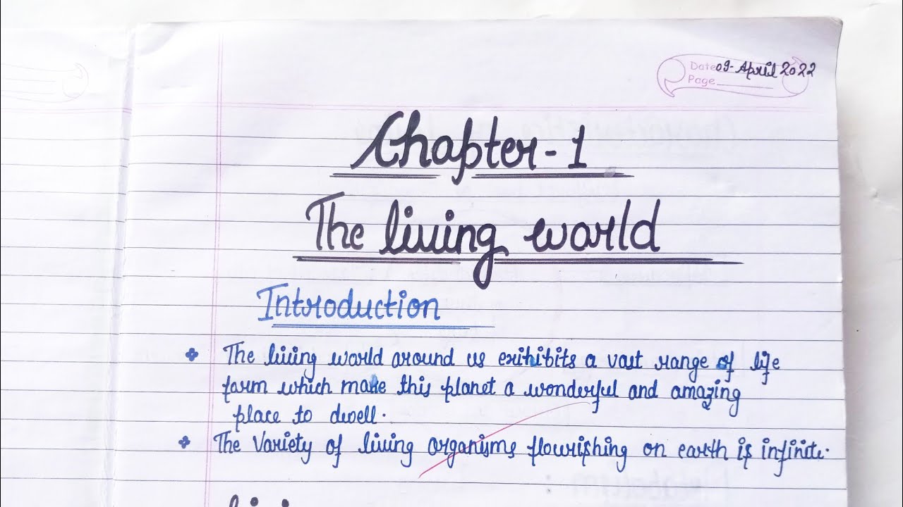 The Living World ❤ Class 11 Biology Handwritten Notes 📒 #biology #class11 #notes #video