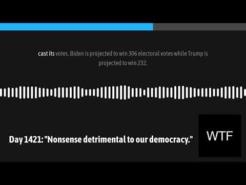 Day 1421: "Nonsense detrimental to our democracy."