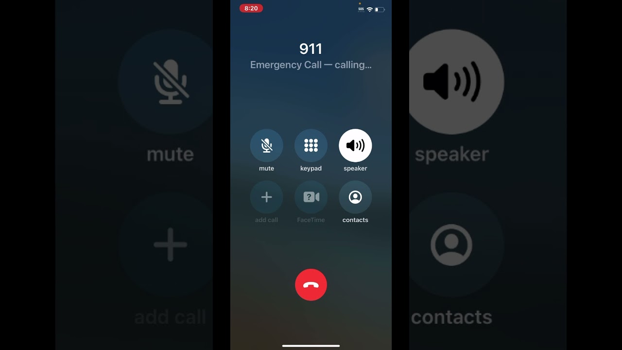 Calling 911 but not ending the call