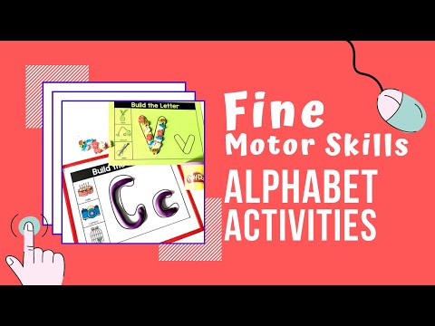 Alphabet Fine Motor Skill Activities for Preschool, Pre-K, and Kindergarten
