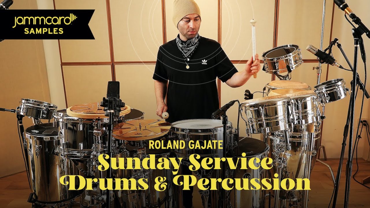 Roland Gajate: Sunday Service Drums & Percussion sample pack | Jammcard Samples on Splice