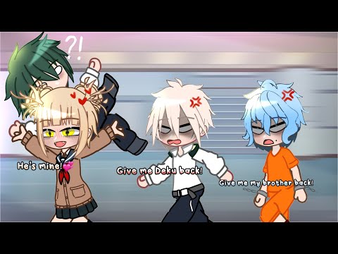 Part-2 of Bring your brother to school | ShigaDeku&TogaBaku Siblings au | gacha meme/trend