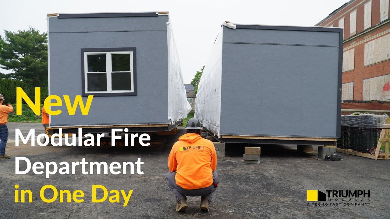 Lynn Fire Department Temporary  Modular Building Install