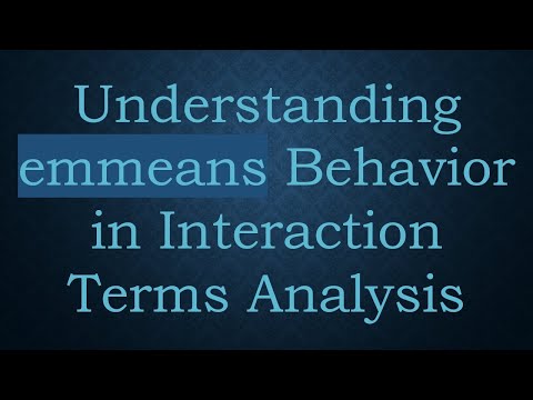 Understanding emmeans Behavior in Interaction Terms Analysis