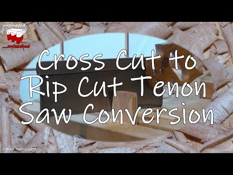 Cross Cut to Rip Cut Tenon Saw Conversion - Ideal for Large Dovetails
